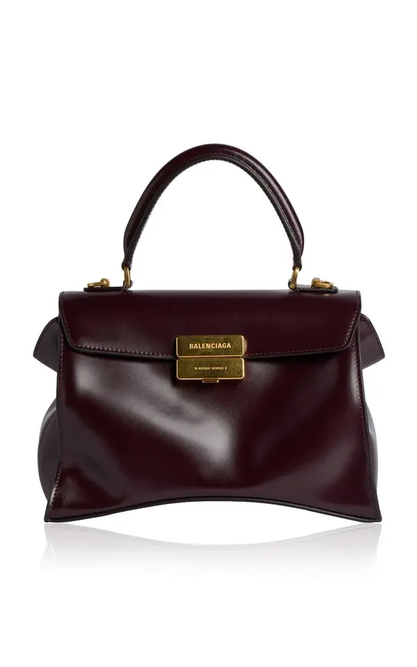 Balenciaga Small Hg Avenue Leather Bag - Purple