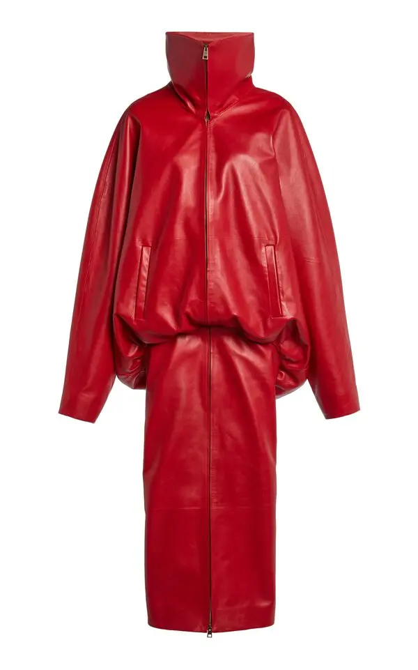 Balenciaga Leather Coat