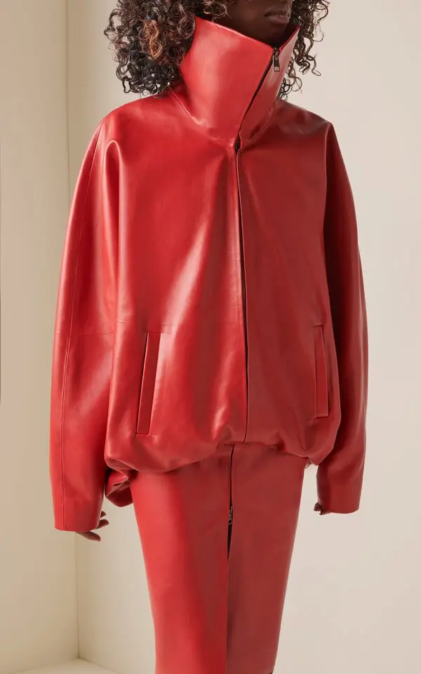Balenciaga Leather Coat