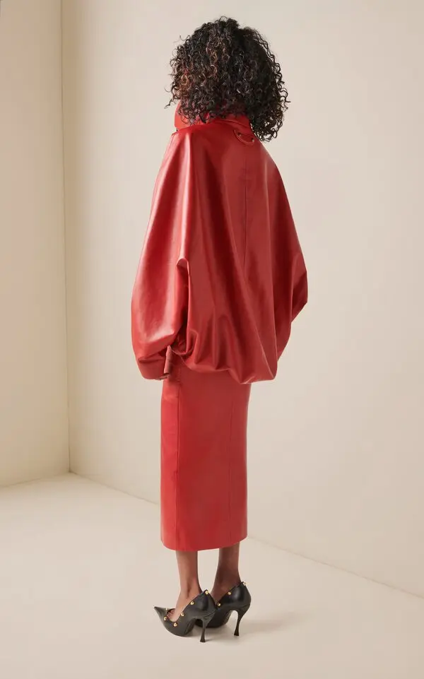 Balenciaga Leather Coat