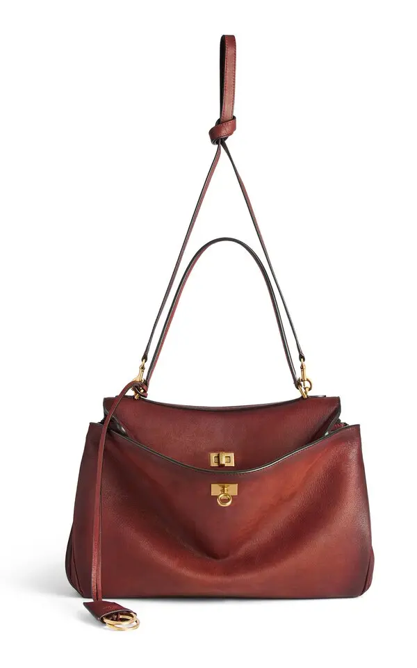 Balenciaga Rodeo Leather Top Handle Bag