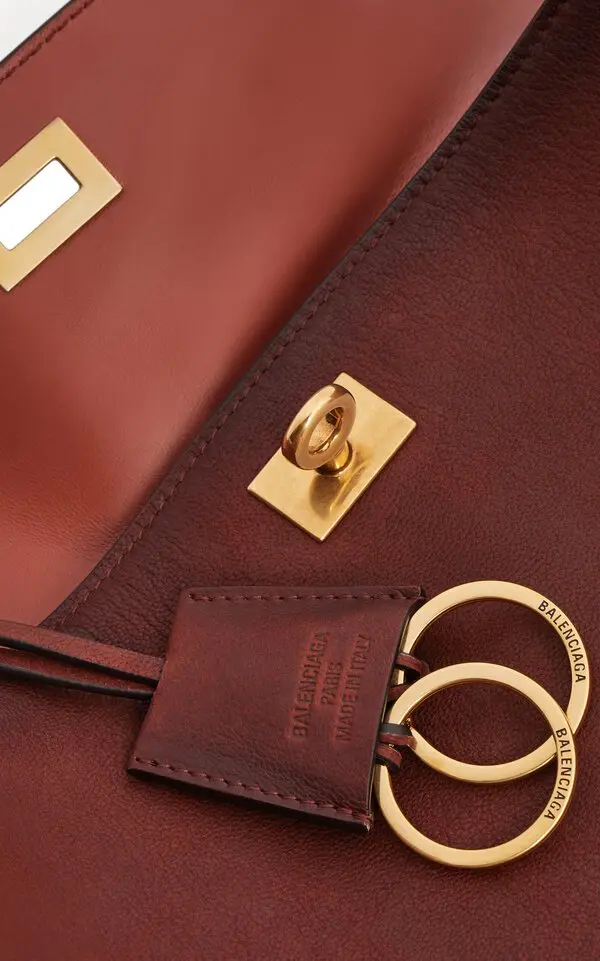 Balenciaga Rodeo Leather Top Handle Bag
