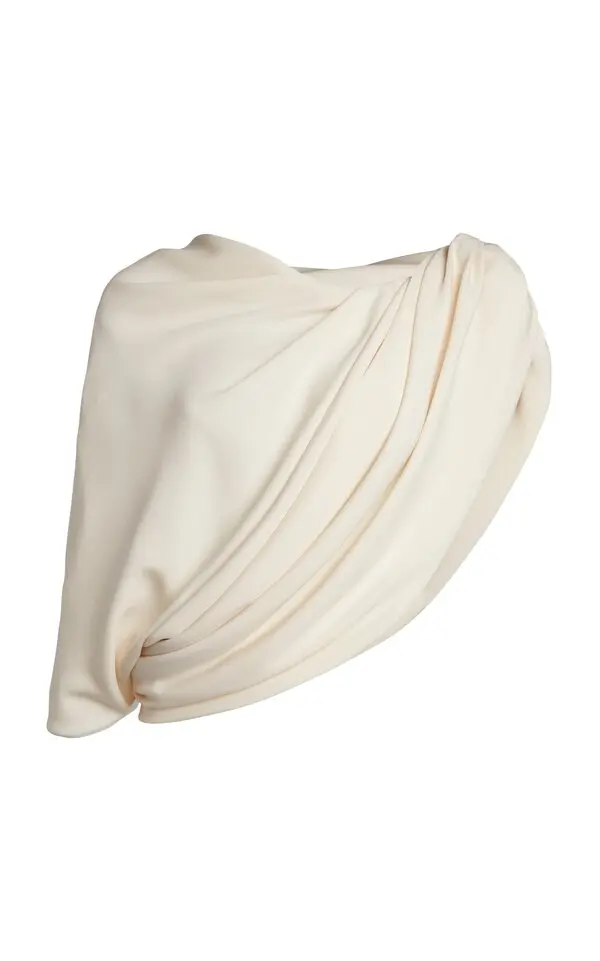 Balenciaga Asymmetrical Silk Top