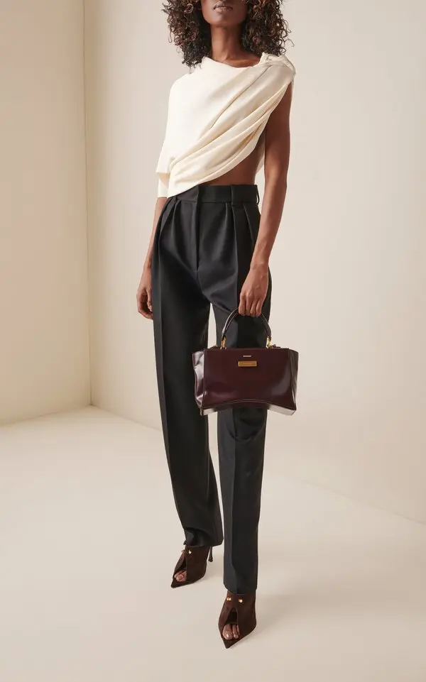 Balenciaga Asymmetrical Silk Top