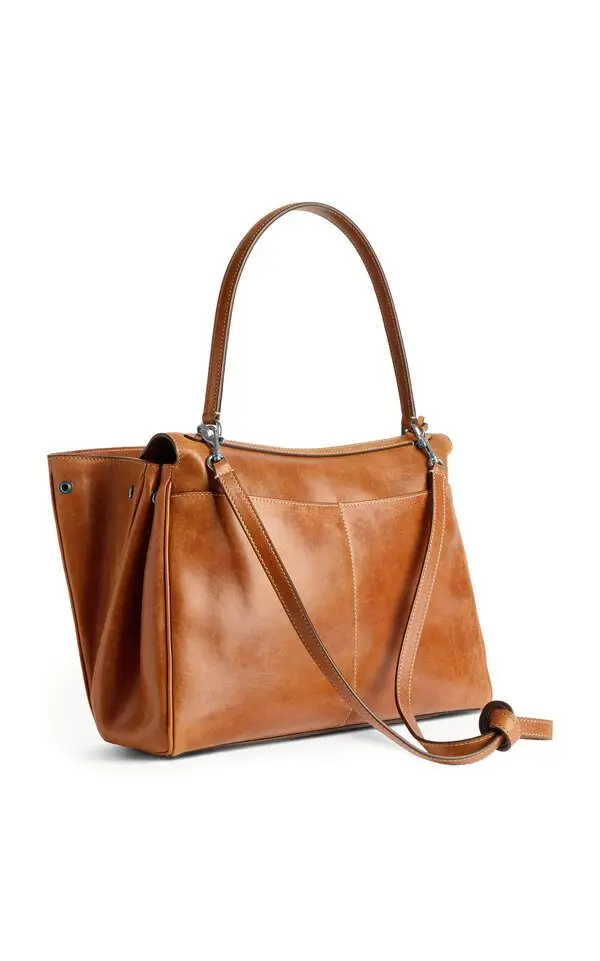 Balenciaga Rodeo Medium Leather Top Handle Bag