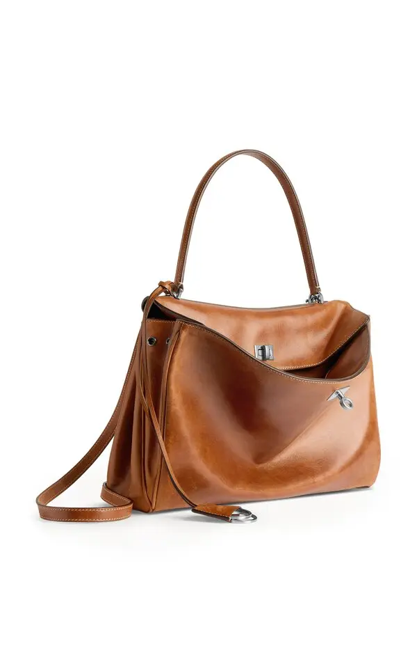Balenciaga Rodeo Medium Leather Top Handle Bag