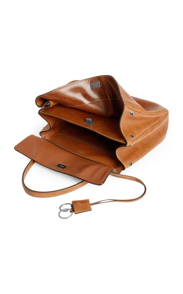 Balenciaga Rodeo Medium Leather Top Handle Bag