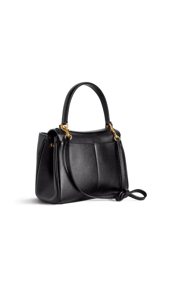 Balenciaga Rodeo Leather Top Handle Bag - Black