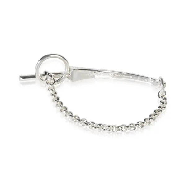 Hermès Sterling Silver Clou De Forge Bracelet