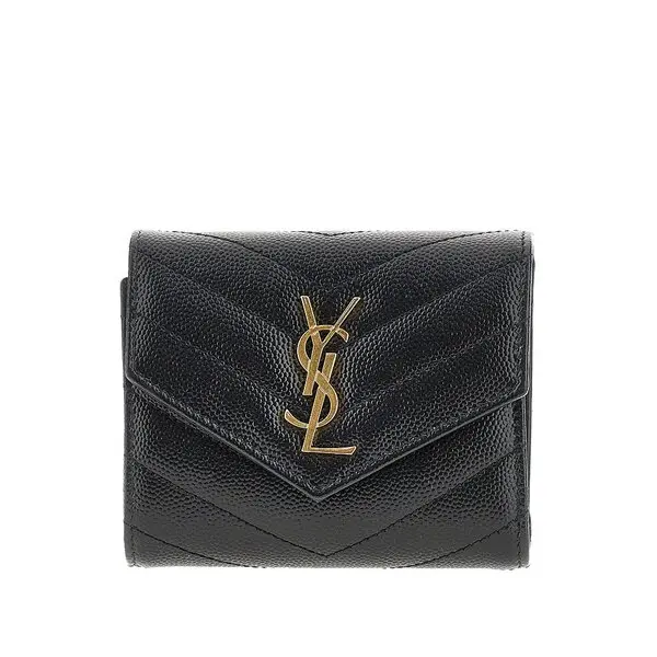 Saint Laurent Cassandre' Leather Multi-folded Wallet