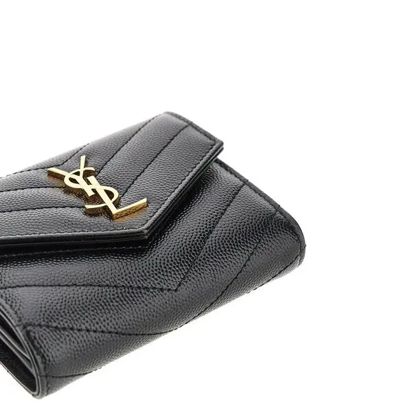 Saint Laurent Cassandre' Leather Multi-folded Wallet
