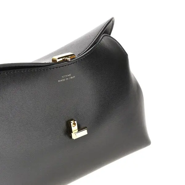 TOTEME Leather T-lock Clutch
