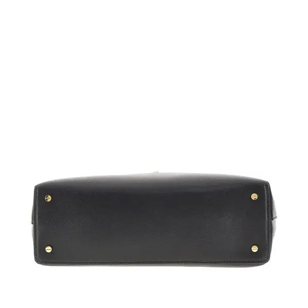 TOTEME Leather T-lock Clutch