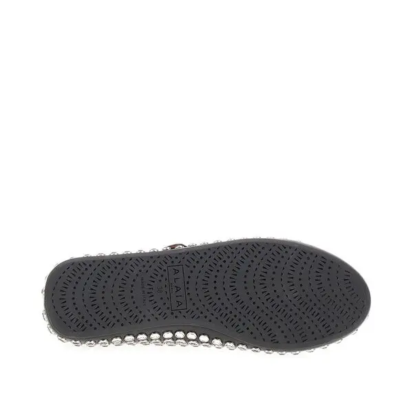 Alaïa Strass-embellished Leather Ballerinas - Black