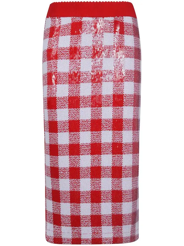 Essentiel Antwerp Plaid Skirt Firestarter