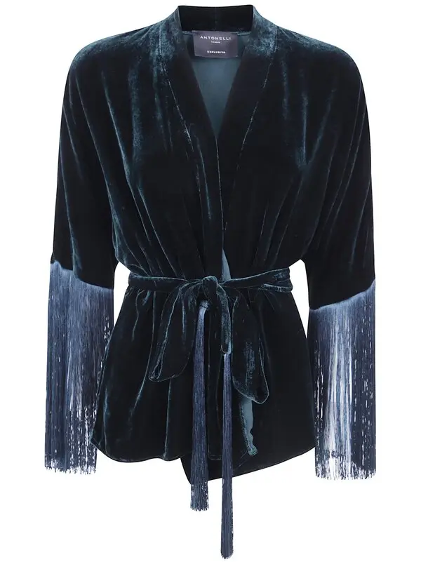 Antonelli Firenze Shirt Kimonos "papavero - Green