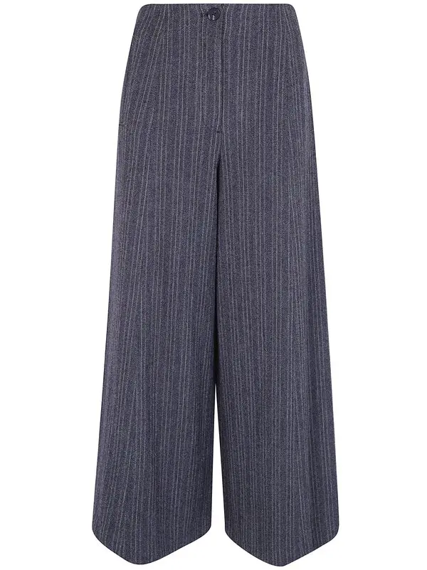 Paul Smith Polyester Blend Pleated Trousers