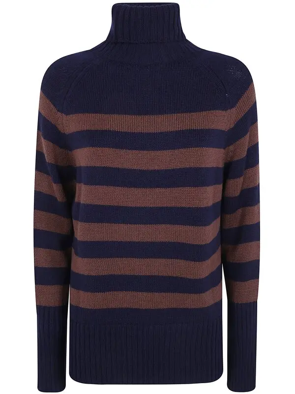 BASE Striped Turtleneck Sweater