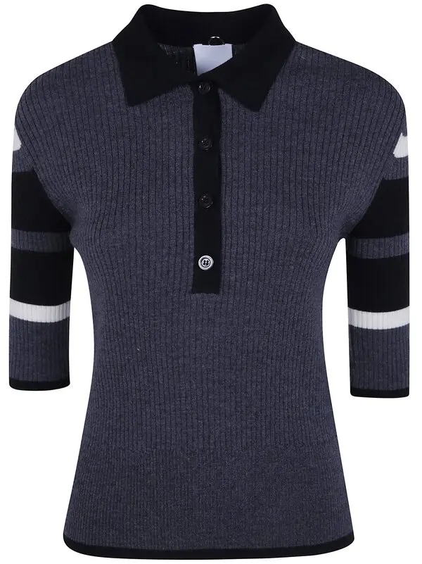 Mantū Striped Sleeve Sweater
