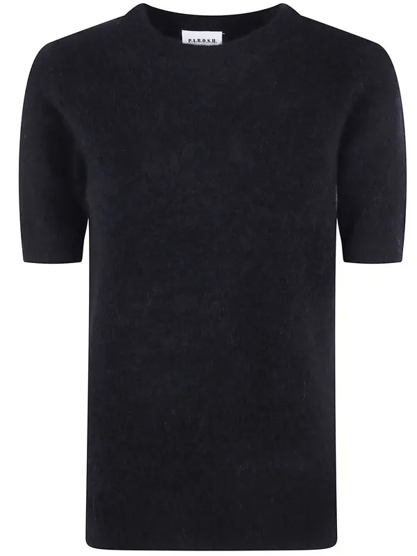 P.a.r.o.s.h P. A.r. O.s. H. Sweater Short Sleeves "yak Round Neck