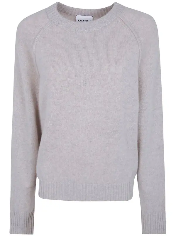 KUJTEN Sweater Cashmere "cadaisy" Crater Neck - Beige