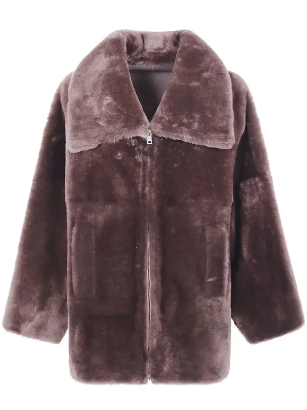 BLANCHA Straight Shearling Jacket
