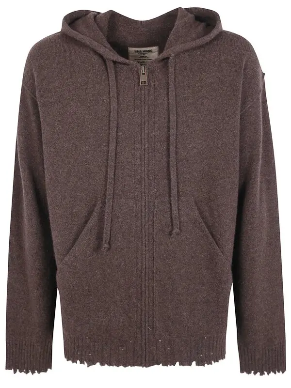 UMA WANG Hooded Cashmere Sweater