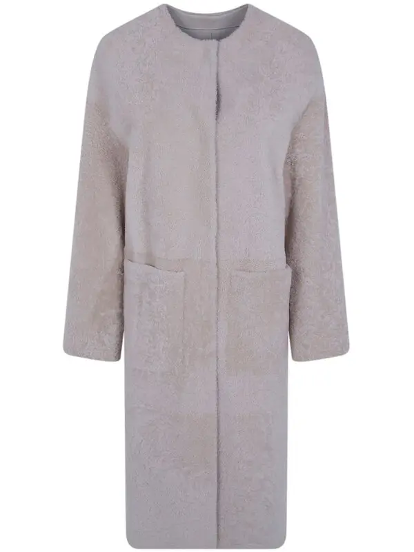 BLANCHA Jacket Long Light Astrakhan Merino Shearling Coat