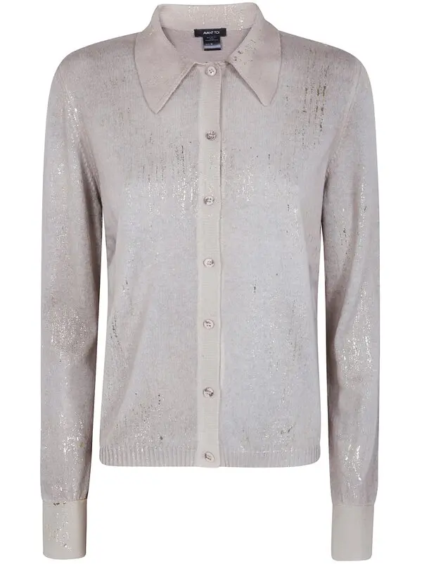 Avant Toi Cashmere Hand Painted Check Lamination Shirt