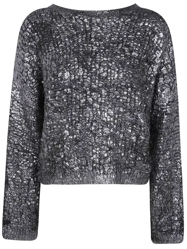 Avant Toi Cashmere And Silk Hand Painted Sweater
