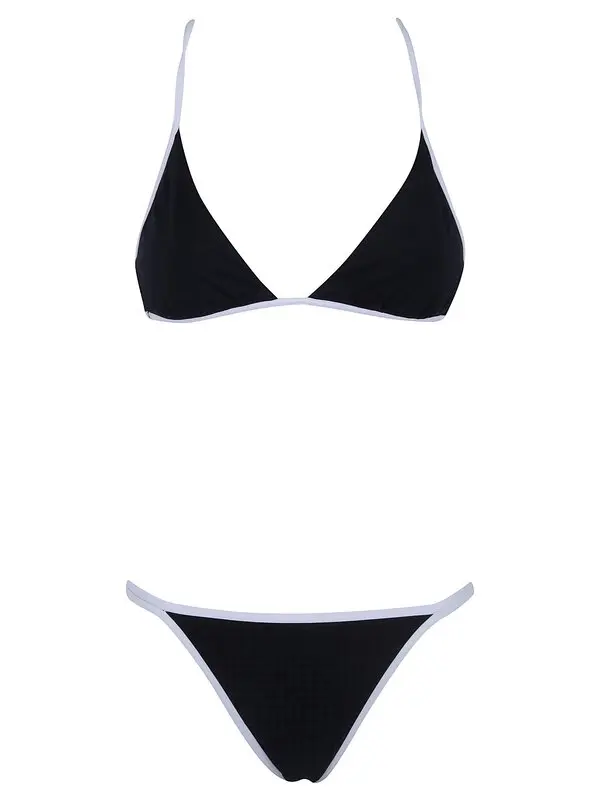 BALMAIN BEACHWEAR Triangle Bikini - Black