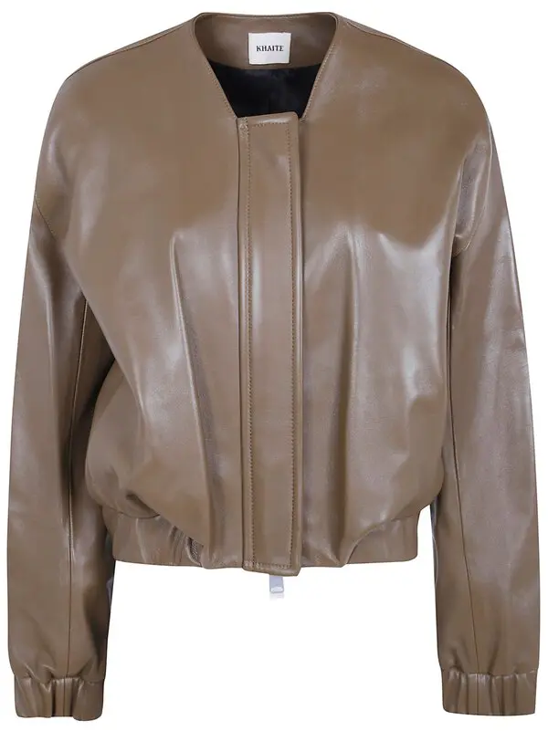 Khaite Leather Cordan Jacket