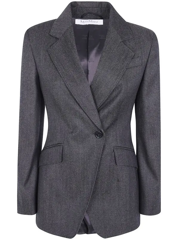 Max Mara Virgin Wool Single Breasted Blazer