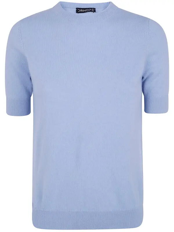 DRHOPE Cashmere Essential T-shirt - Blue