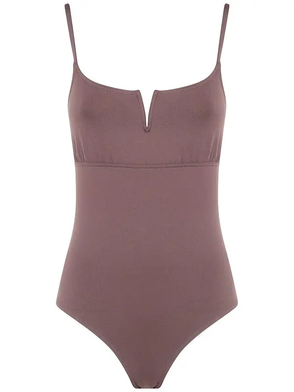 ERES V-neck One Piece Swimwear - Brown