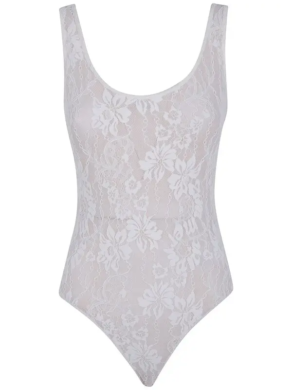 Zimmermann Lace Scoop Body - Beige