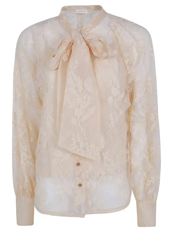 Zimmermann Valiant Lace Pussybow Blouse