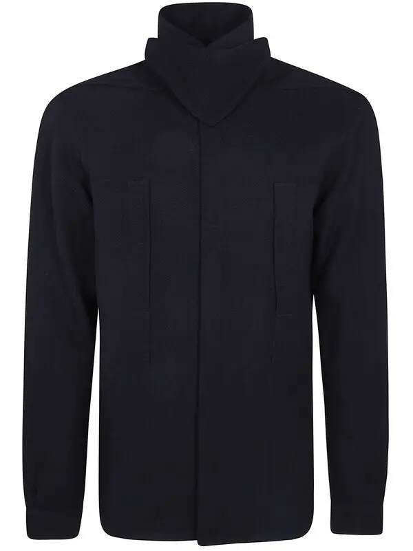 Rick Owens Leather Outershirt Jacket