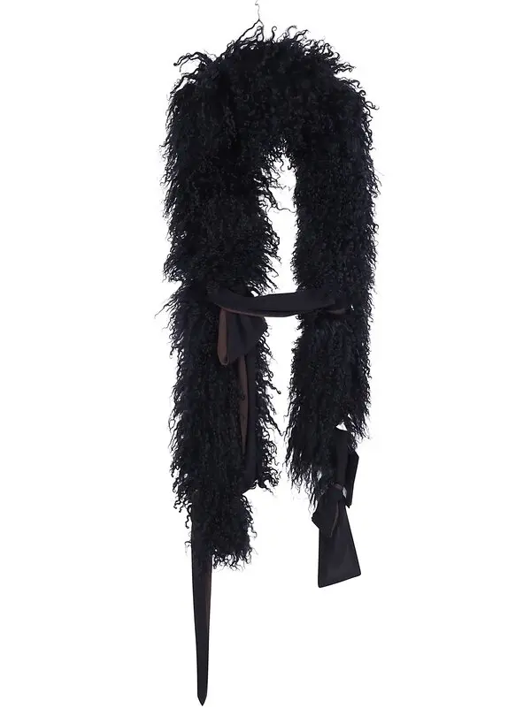IBRIGU Scarf Furry "collar - Black