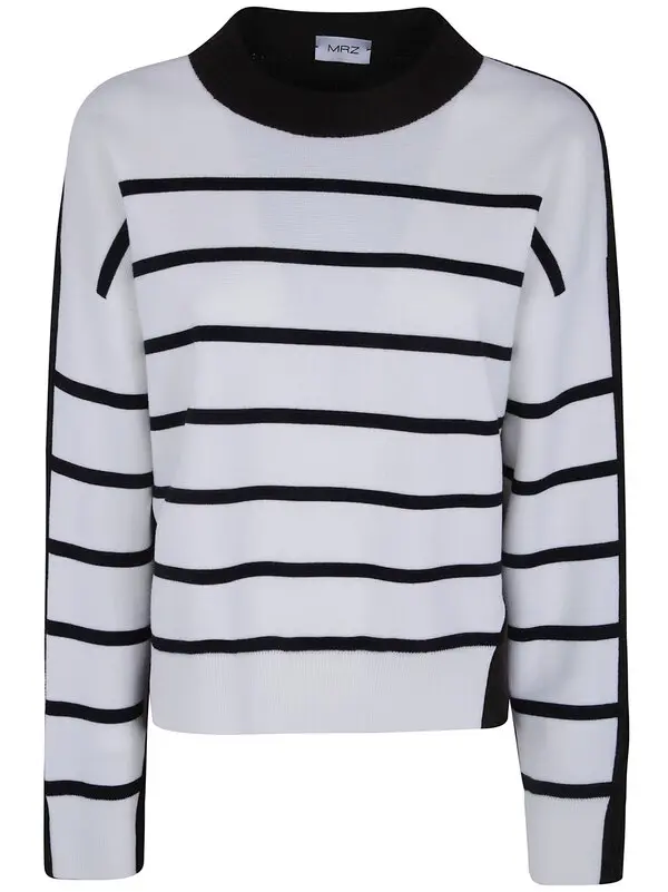MRZ Sweater Stripes Round Neck