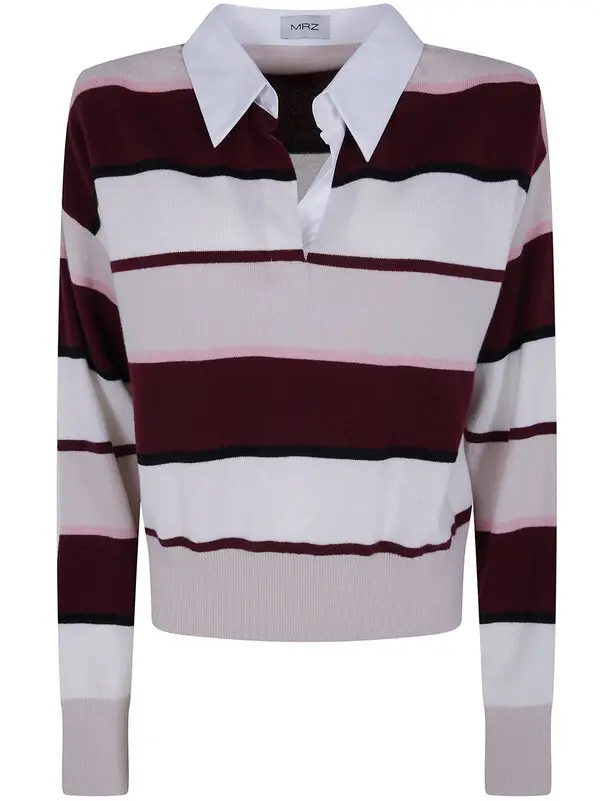 MRZ Sweater Long Sleeves Polo Neck "oversized