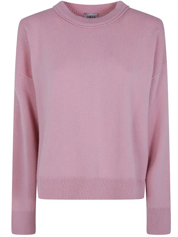 MRZ Sweater Cropped Oversized Round Neck
