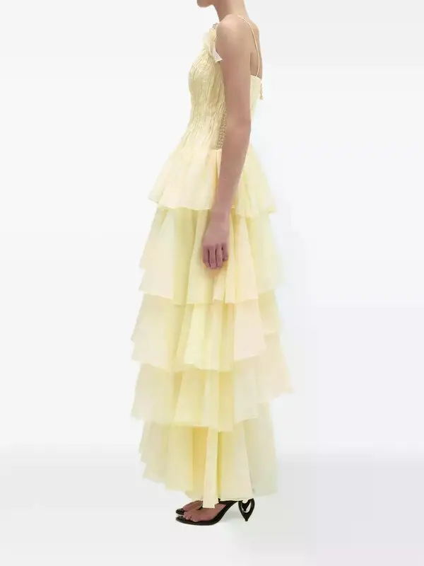 Aje Sonnet Tiered Maxi Dress