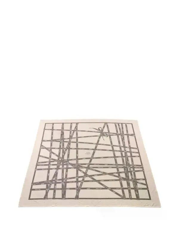 Hermès 2010s 90 Carre Bolduc Scarf - Neutrals