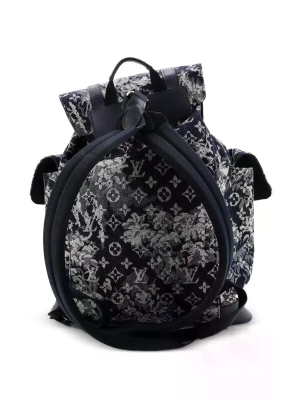 LOUIS VUITTON Christopher Monogram Tapestry Canvas Pm Backpack - Blue