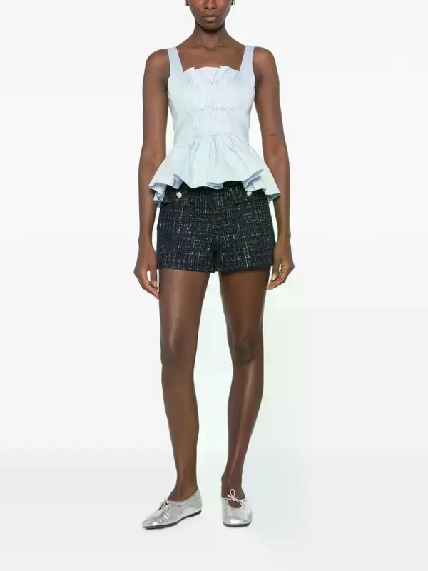 Sandro Olivia Tweed Sequin-embellished Shorts