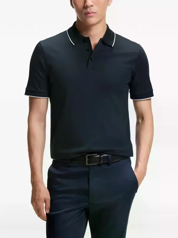 BOSS Mercerised Slim-fit Polo Shirt