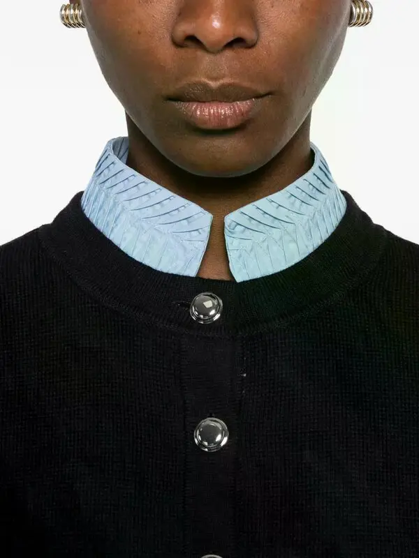 Sandro Anthony Contrast-collar Button-up Cardigan