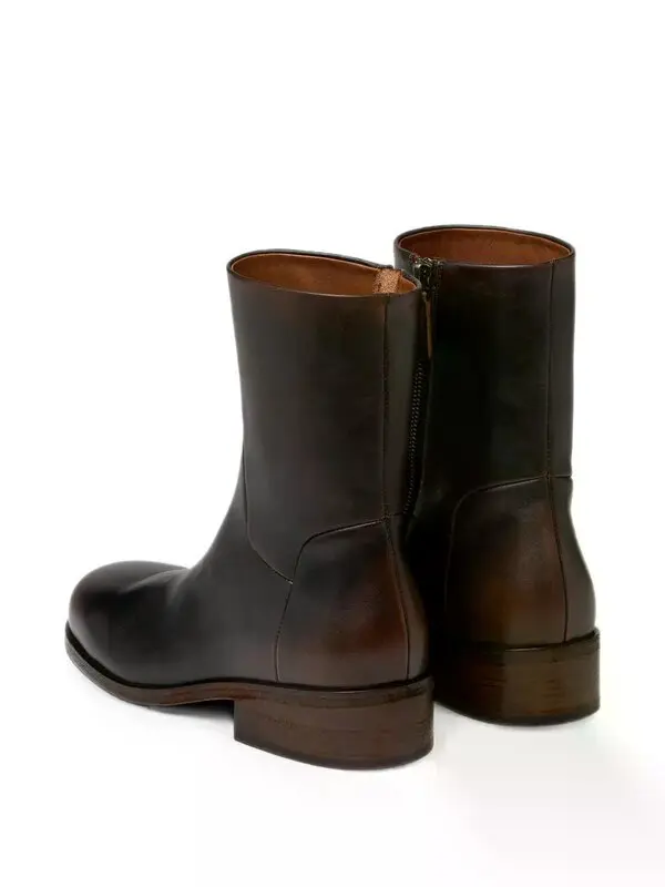 Marsèll Gnocco Burnished Leather Ankle Boots