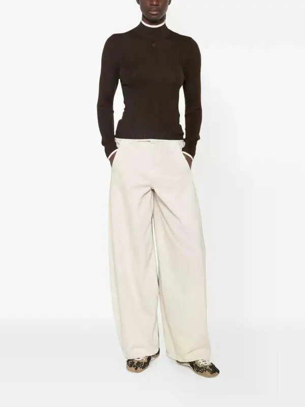 Sandro Ribbed-knit High-neck Sweater